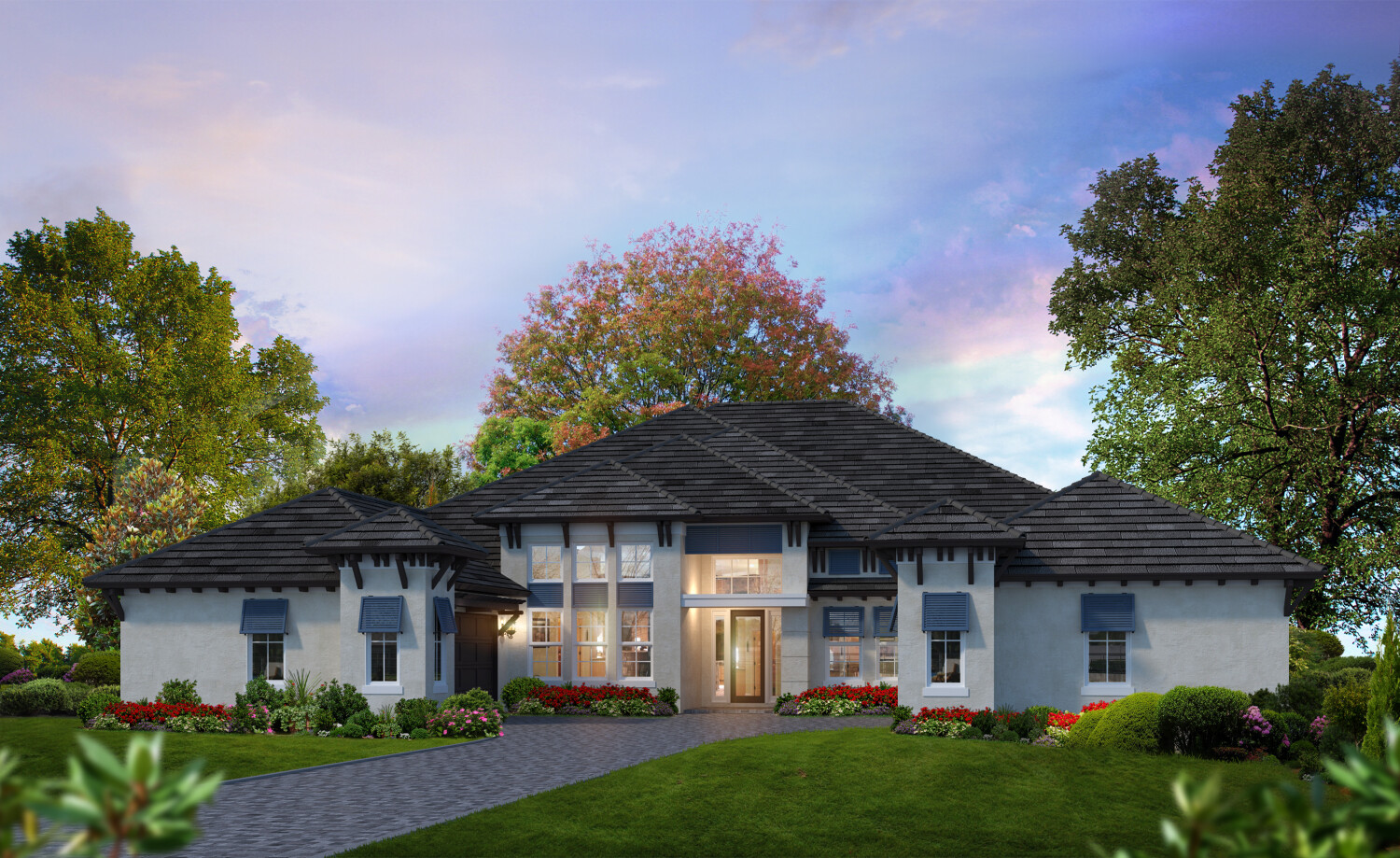 The St. Tropez Custom Build Home on a Estate Serie at The Reserve at ...